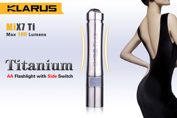 Klarus MiX7 Ti 1 x AA CREE XP-G2 1A 180 Lumen LED Flashlight