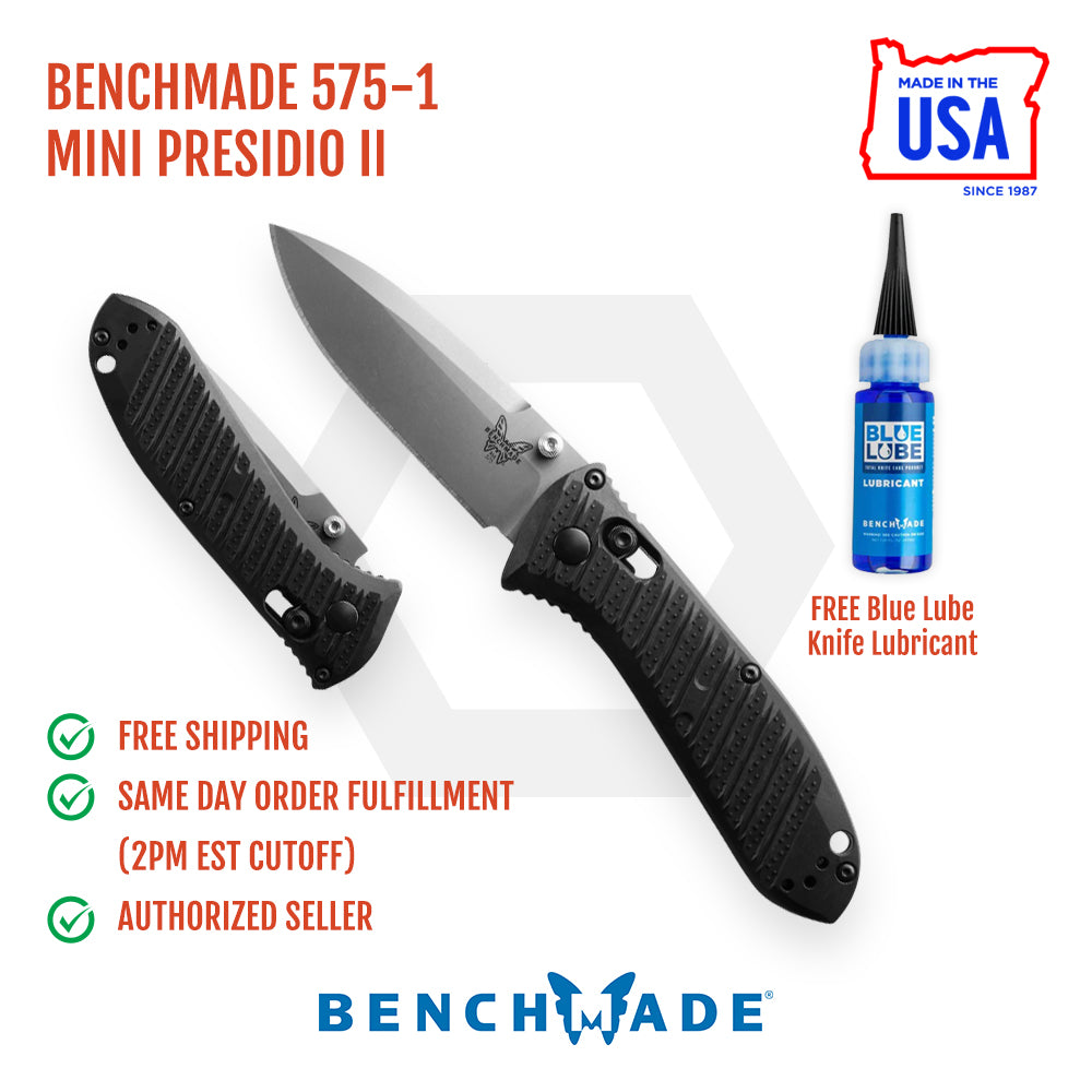Benchmade 575-1 Mini Presidio II Carbon Fiber Elite Handle Folding Kni