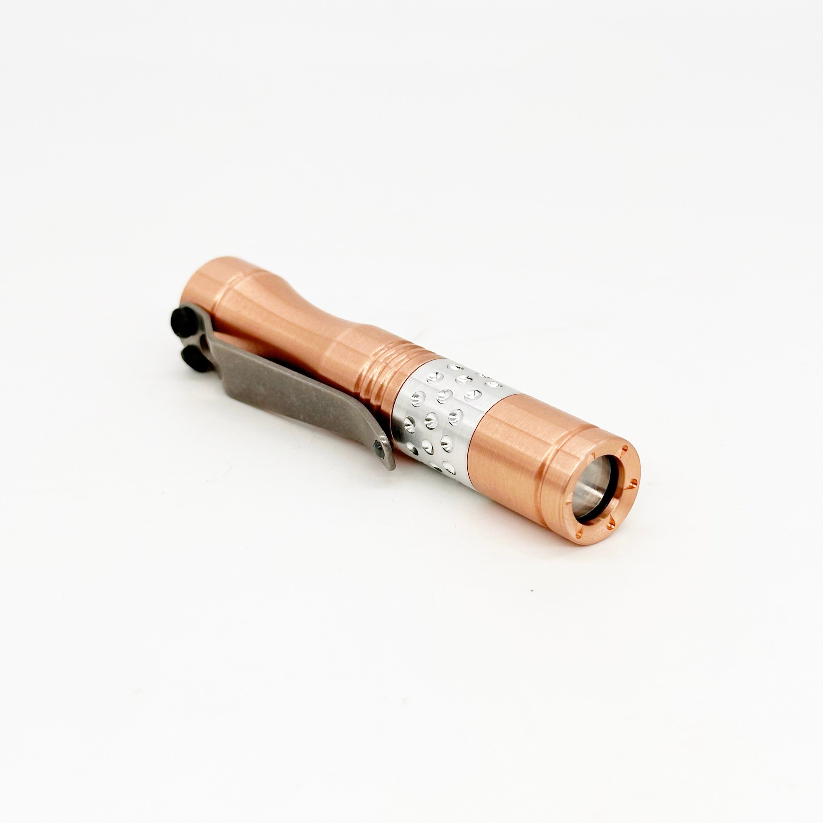 Dawson Machine Craft Hoku Clicky Satin Copper Flashlight 10440 Cell Ni