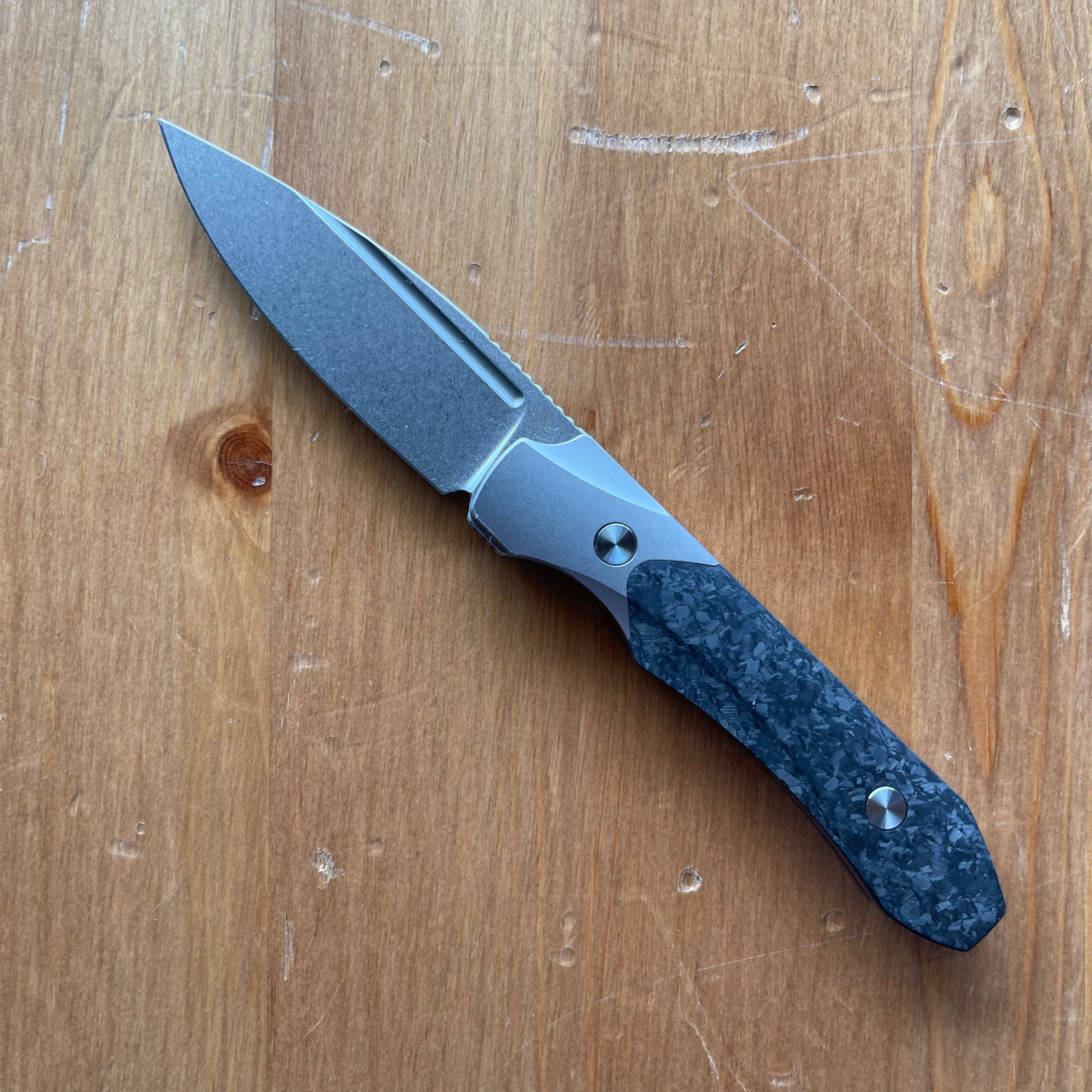 Griffin X Limited EDC Fixed Blade 2.79in Magnacut Steel Titanium / Car