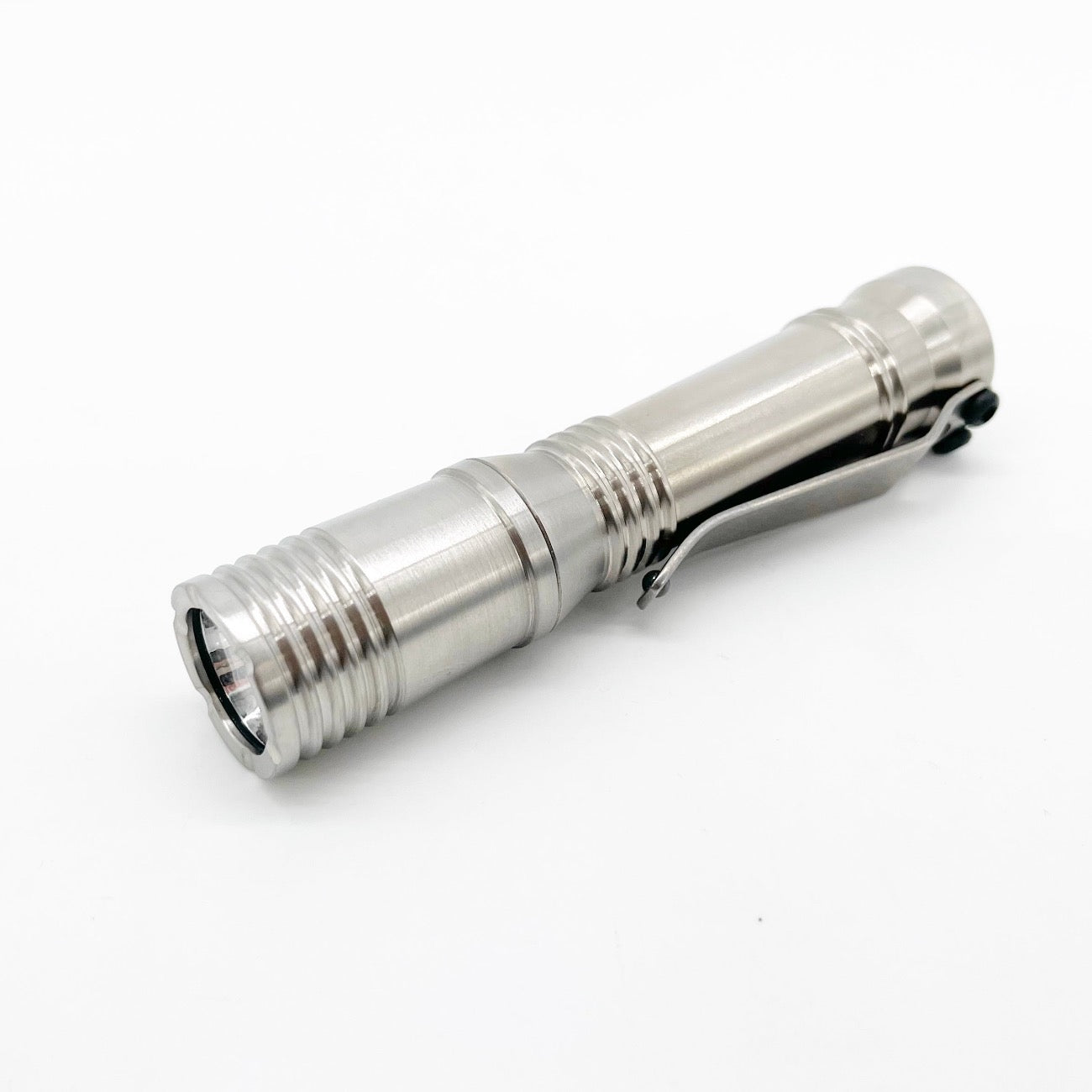 Laulima Metal Craft Ion Slim Satin Finish Titanium 14500 Flashlight Ni