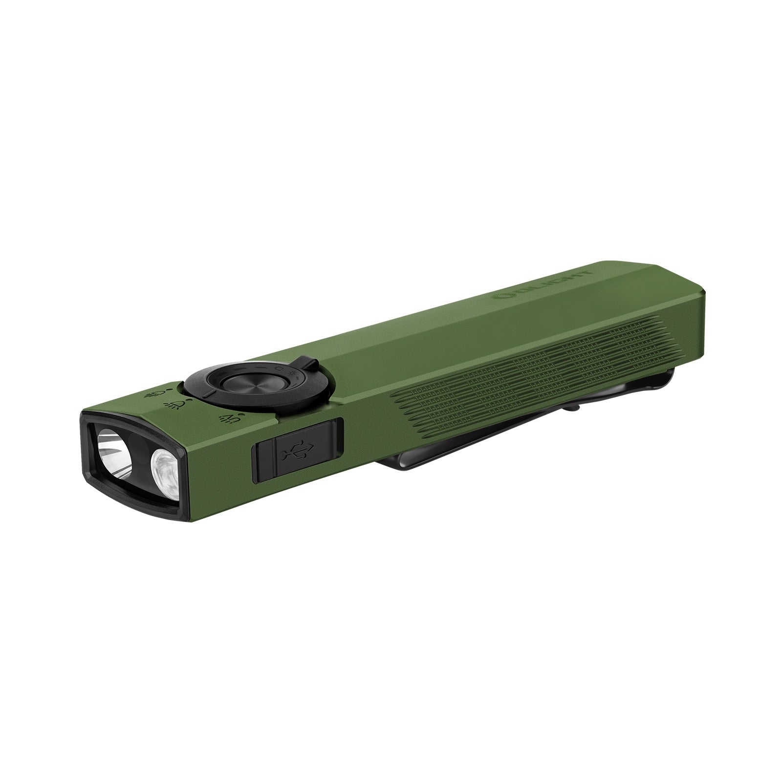 Olight ArkPro – 1,500 Lumen USB-C EDC Flashlight, OD Green (UV + Green