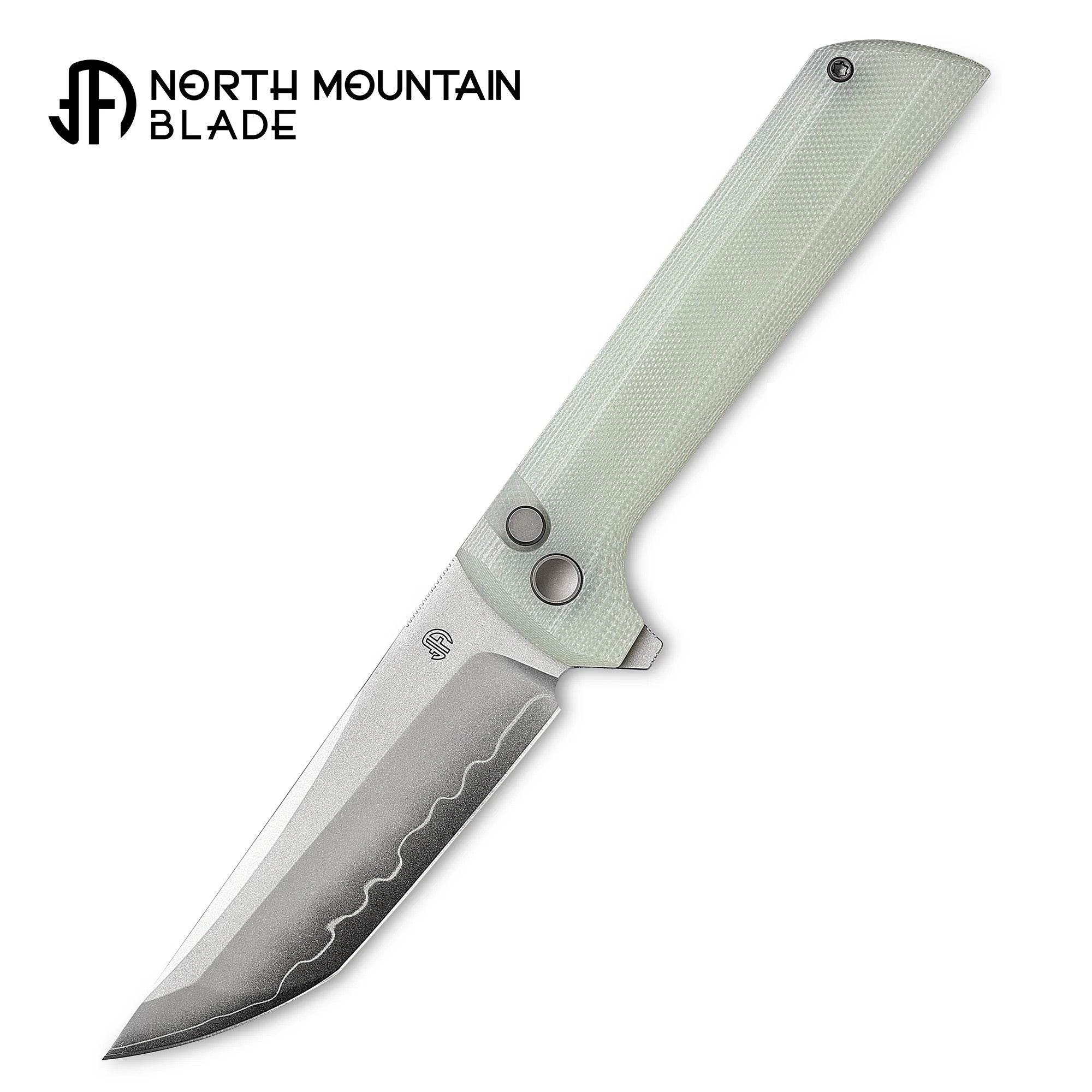 North Mountain Blade Chop 2 SLD-Magic San Mai Tanto Blade Jade G10 Han