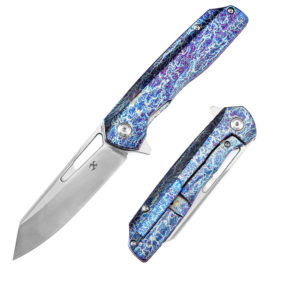 KANSEPT Shard K1006A16 – Satin CPM-S35VN Blade, Lightning Strike Anodi