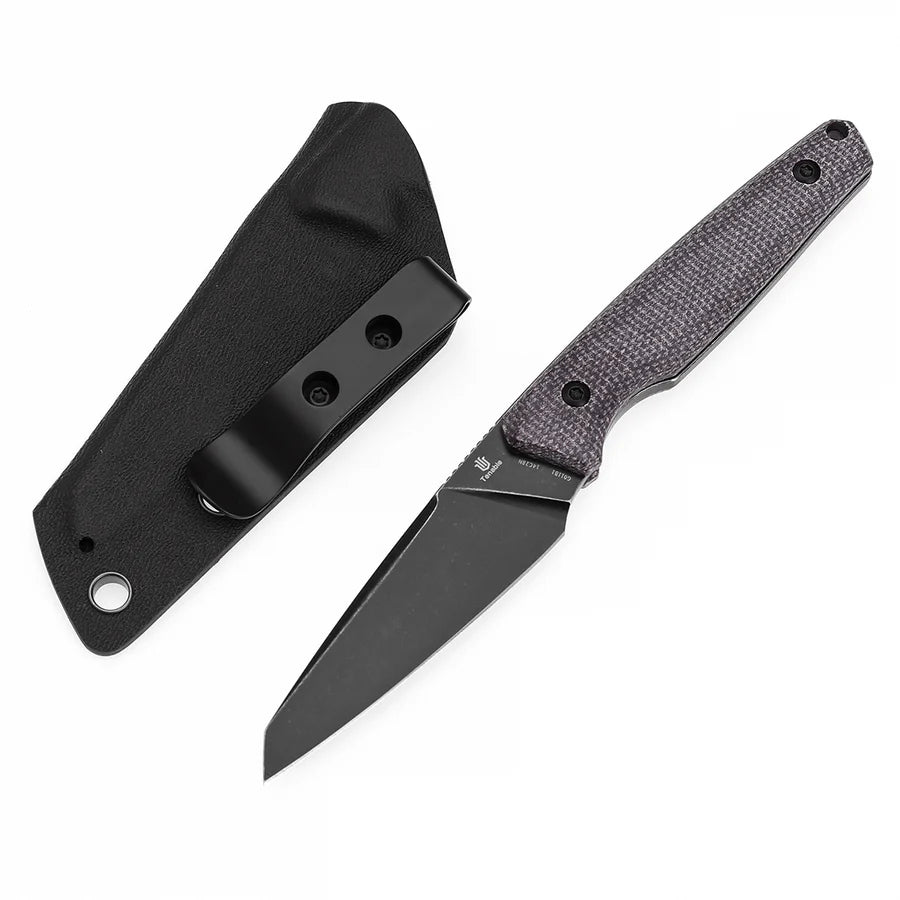 Tenable Parr Outdoor Fixed Blade Knife – 3.12" Reverse Tanto 14C28N Bl