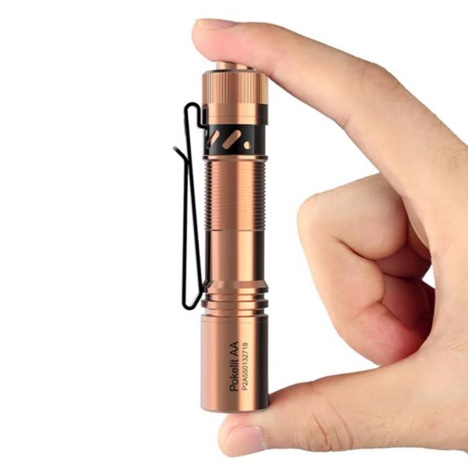 Acebeam Pokelit AA Copper Flashlight | 500 Lumens | CRI90 Nichia 519A ...