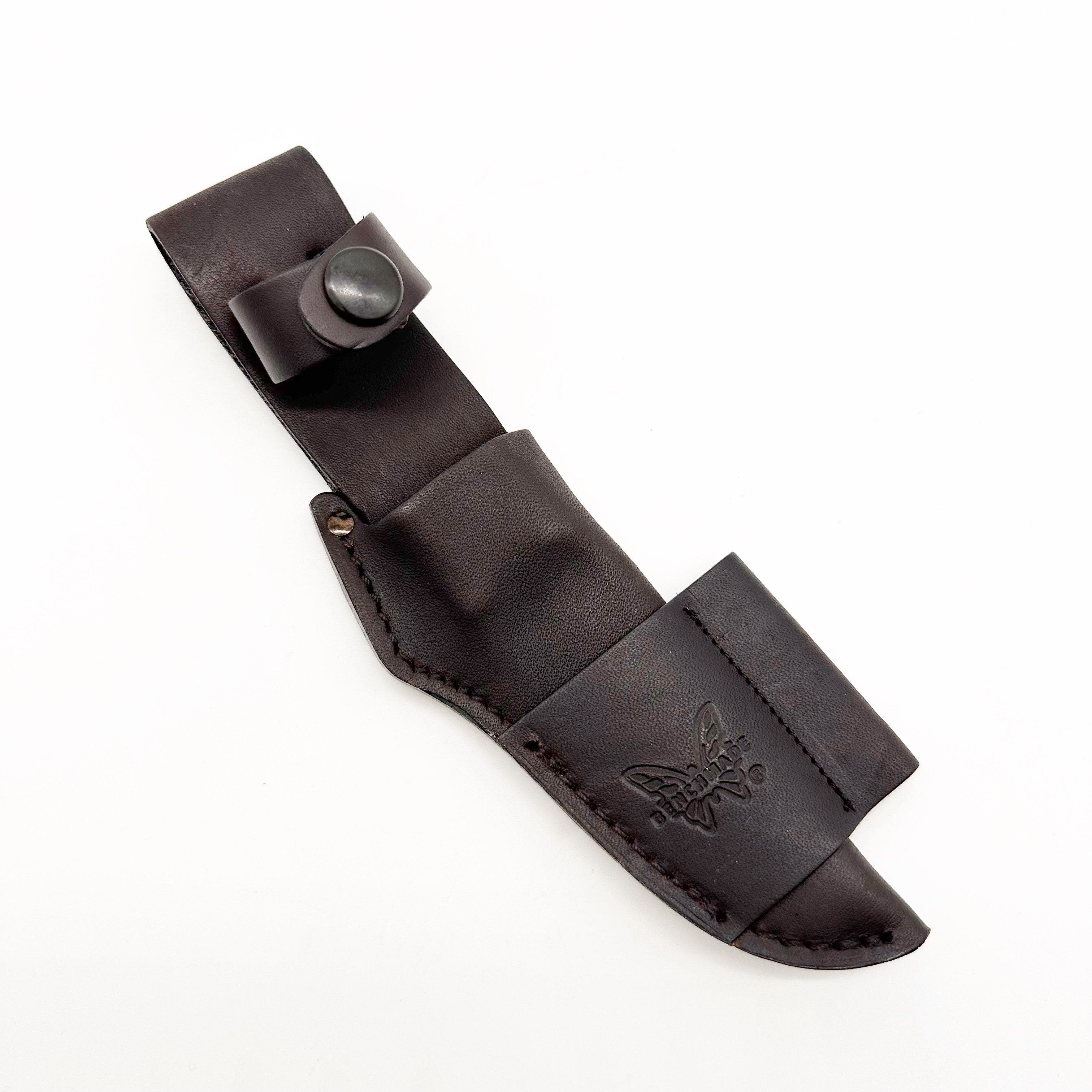 Benchmade 104747F Dark Brown Leather Sheath for Benchmade 163 Bushcraf