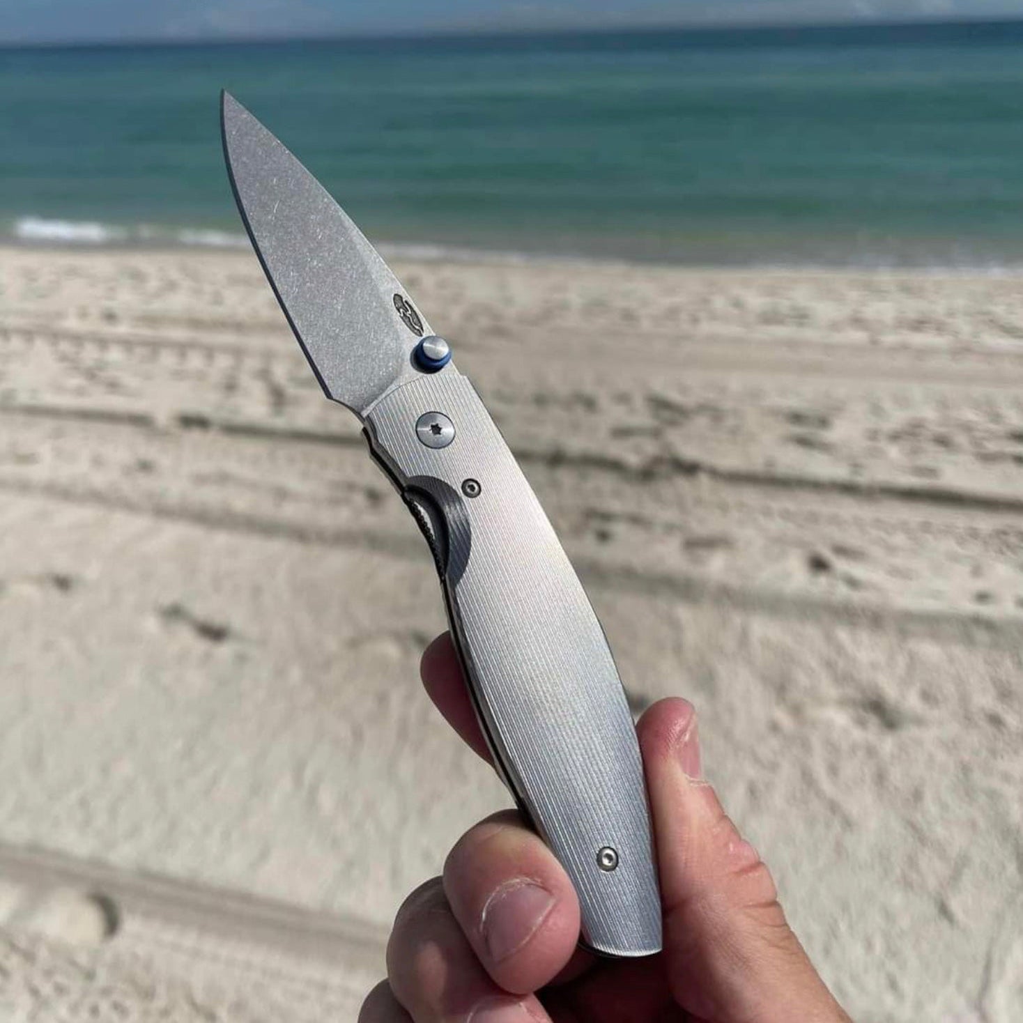 TRM Atom 3.5" MagnaCut Folding Knife – Titanium – Made in USA