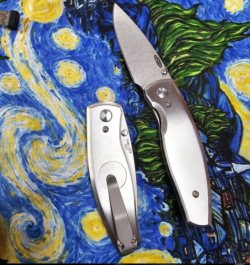 TRM Neutron 2 – Satin Titanium, 3" CPM 20CV Blade
