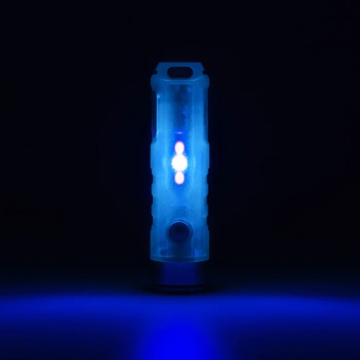 RovyVon Aurora A7 USB-C GITD Sky Blue Keychain Flashlight (3rd Generat