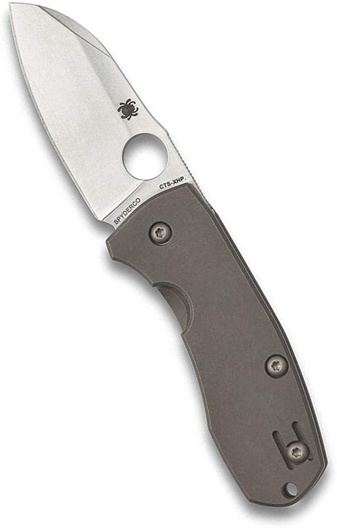 Spyderco Techno 2 Titanium Folding Knife 2.52in Blade w/ CTS-XHP Steel