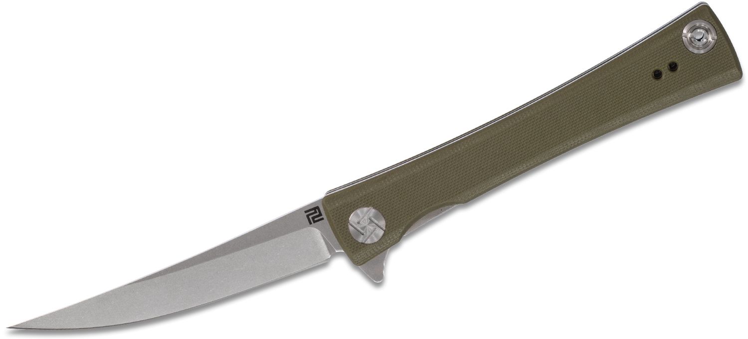 Artisan Cutlery 1805P-GNF Folding Knife Textured Green G10 Handles 4.0