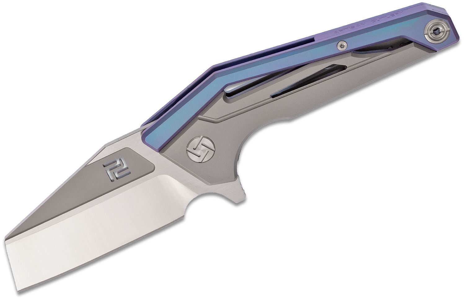 Artisan Cutlery 1819G-BUS Folding Knife Titanium Handles 2.91" Blade S