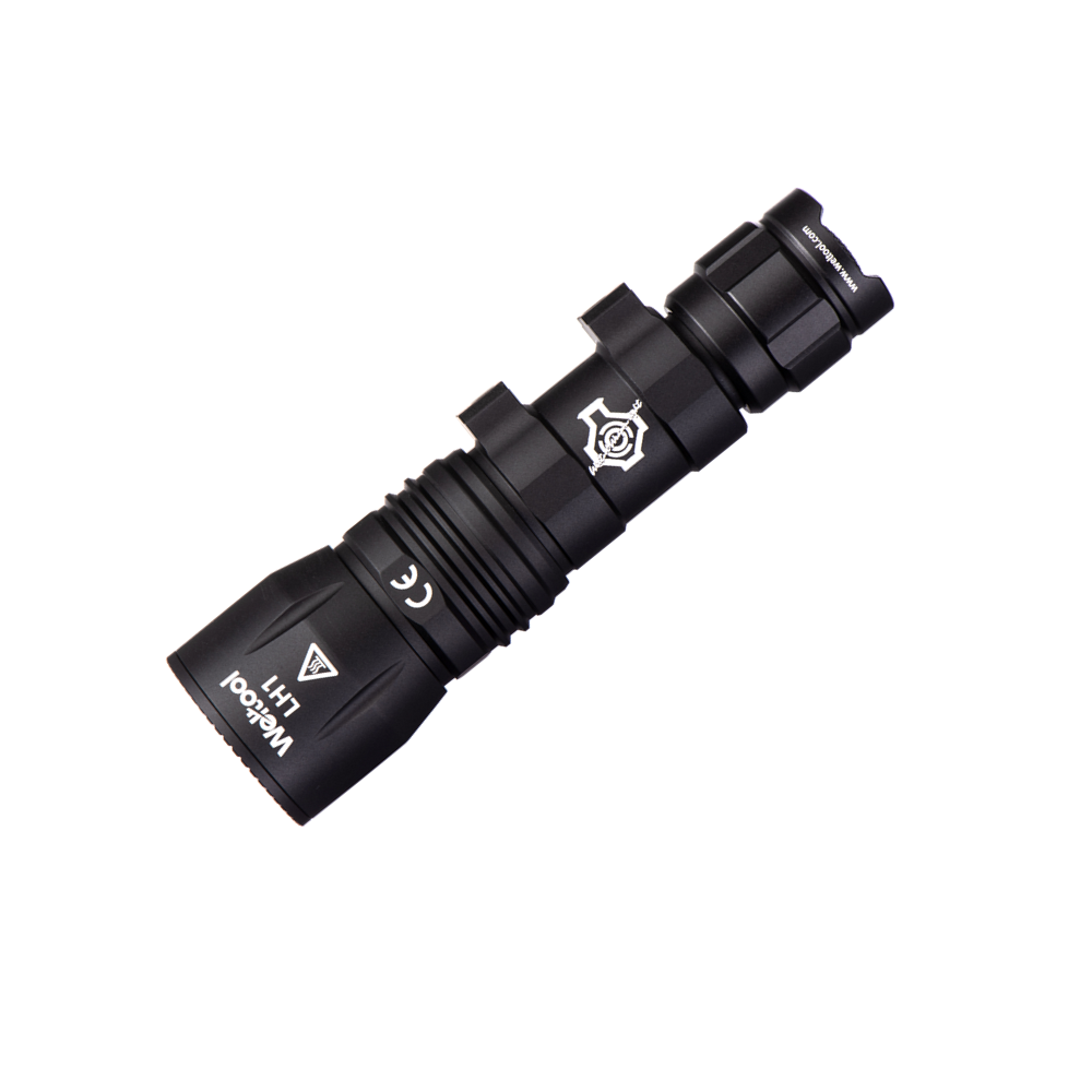 Weltool W35A Rail Mount Tactical Flashlight 86000 Candela 1 * 18350 US