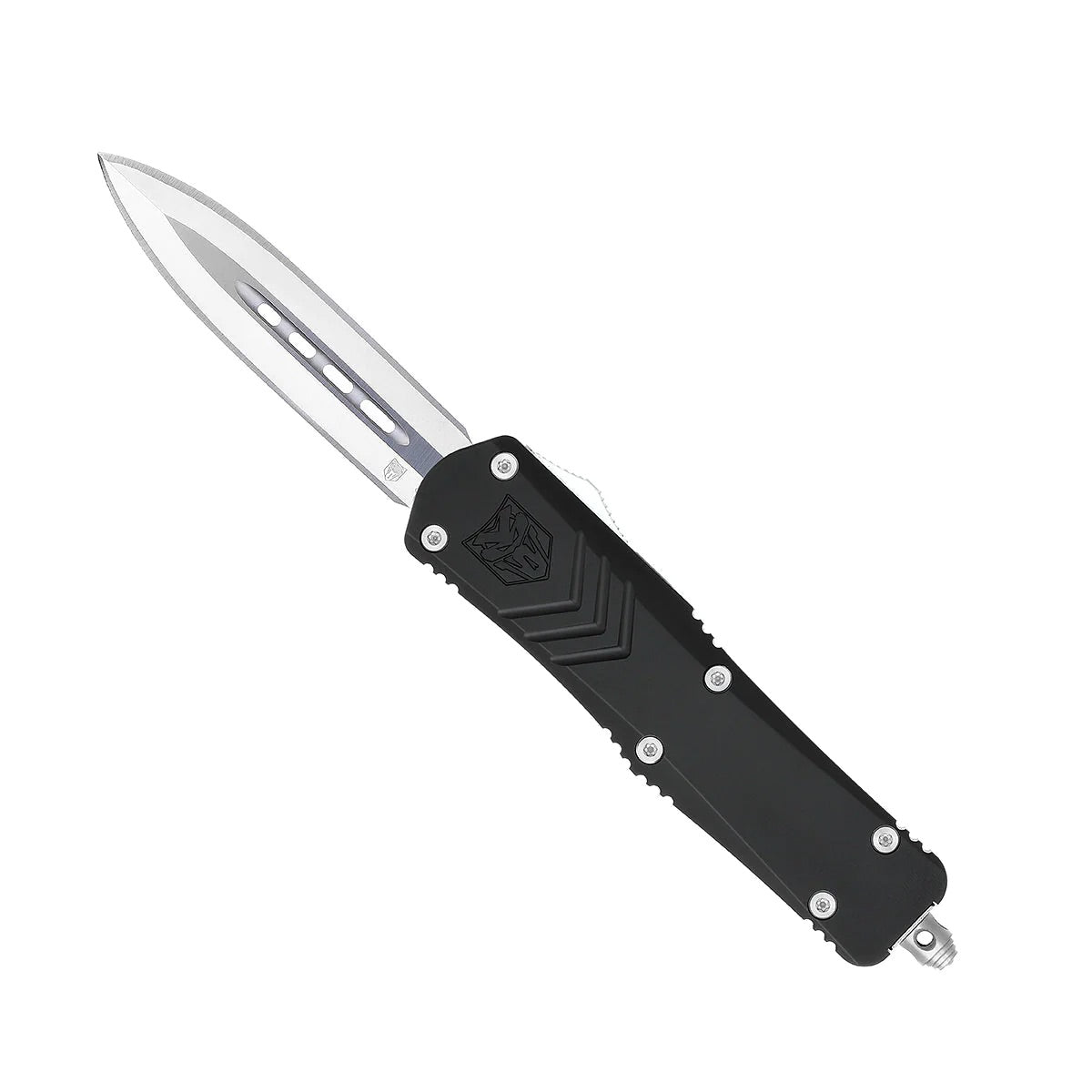 CobraTec FS-X Medium Dual Action Knife Black Aluminum Handles 3in D2 S