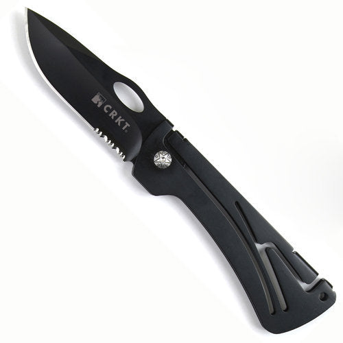 CRKT Nirk Folding Knife by Glenn Klecker - Black 5185