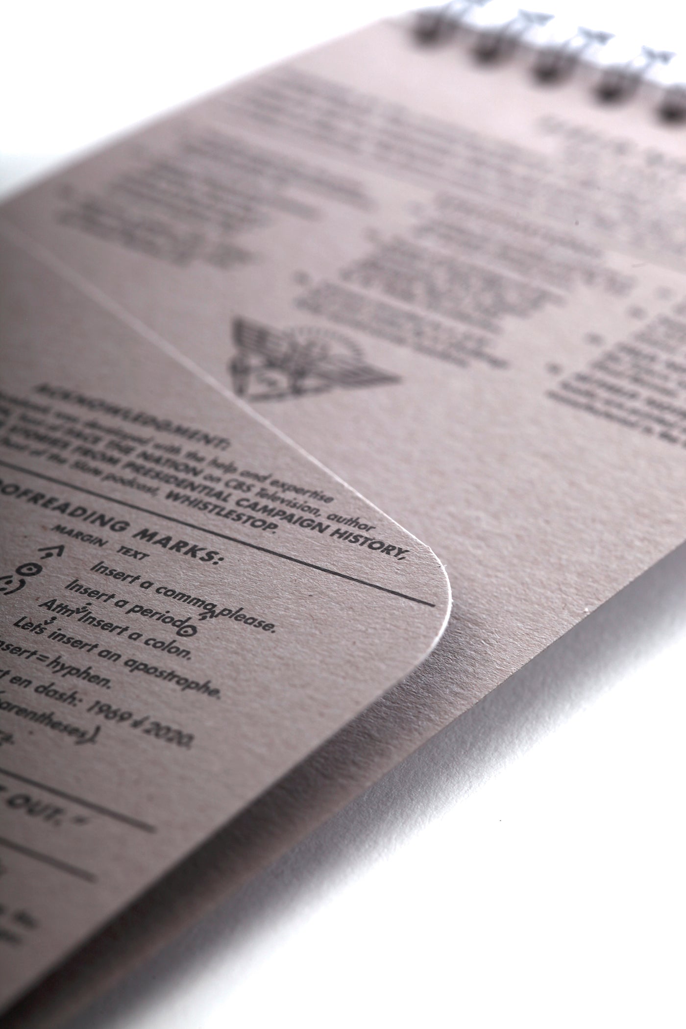 Field Notes Front Page Reporter Notebook