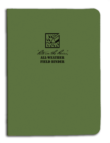 Rite in the Rain Tactical Field Ring Binder 5 x 7 Green 9200